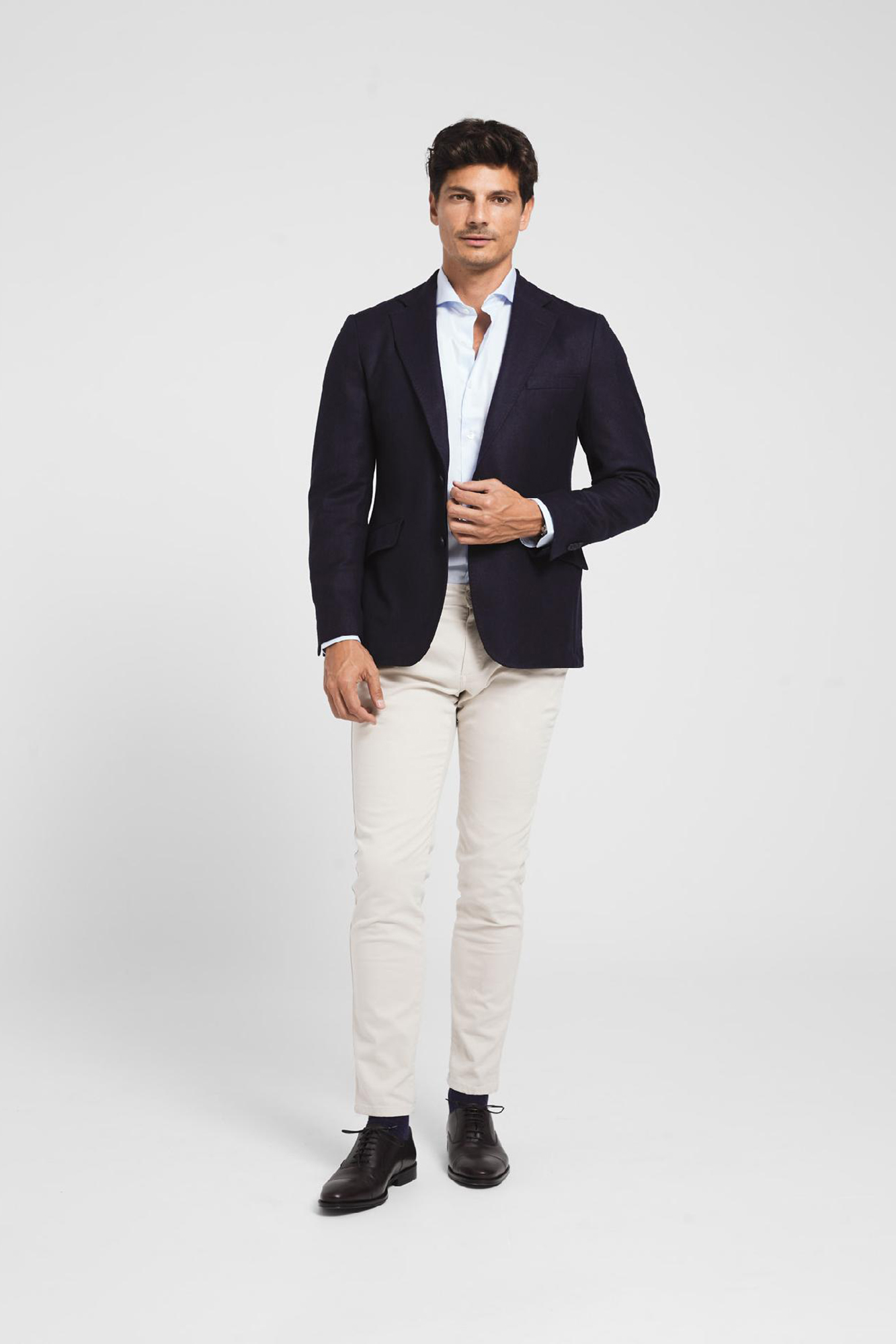 Americana clásica silbon marino | Trajes de hombre | Pedro del Hierro