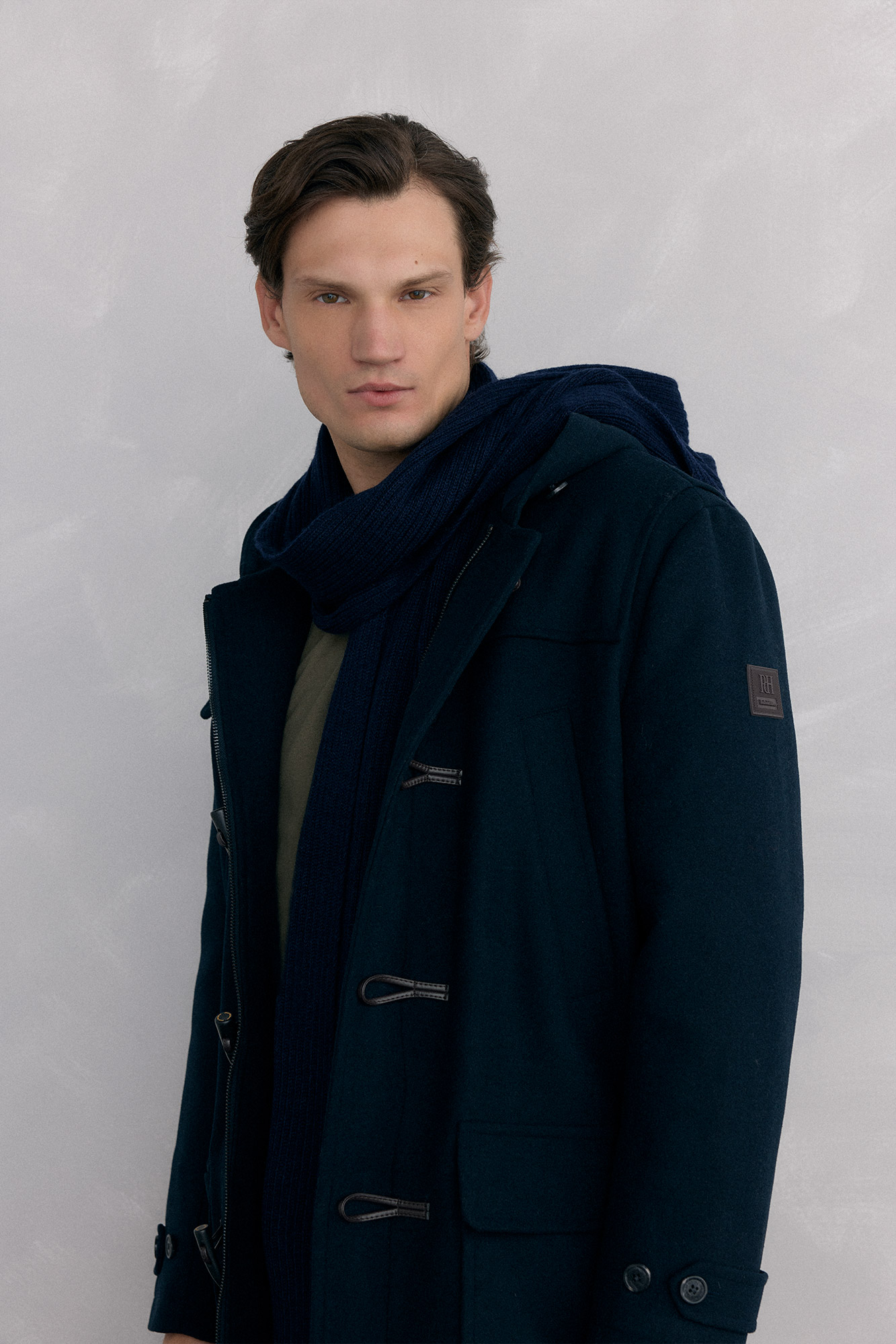 Wool trench coat with alamares | Men's Coats and Parkas | Pedro del Hierro