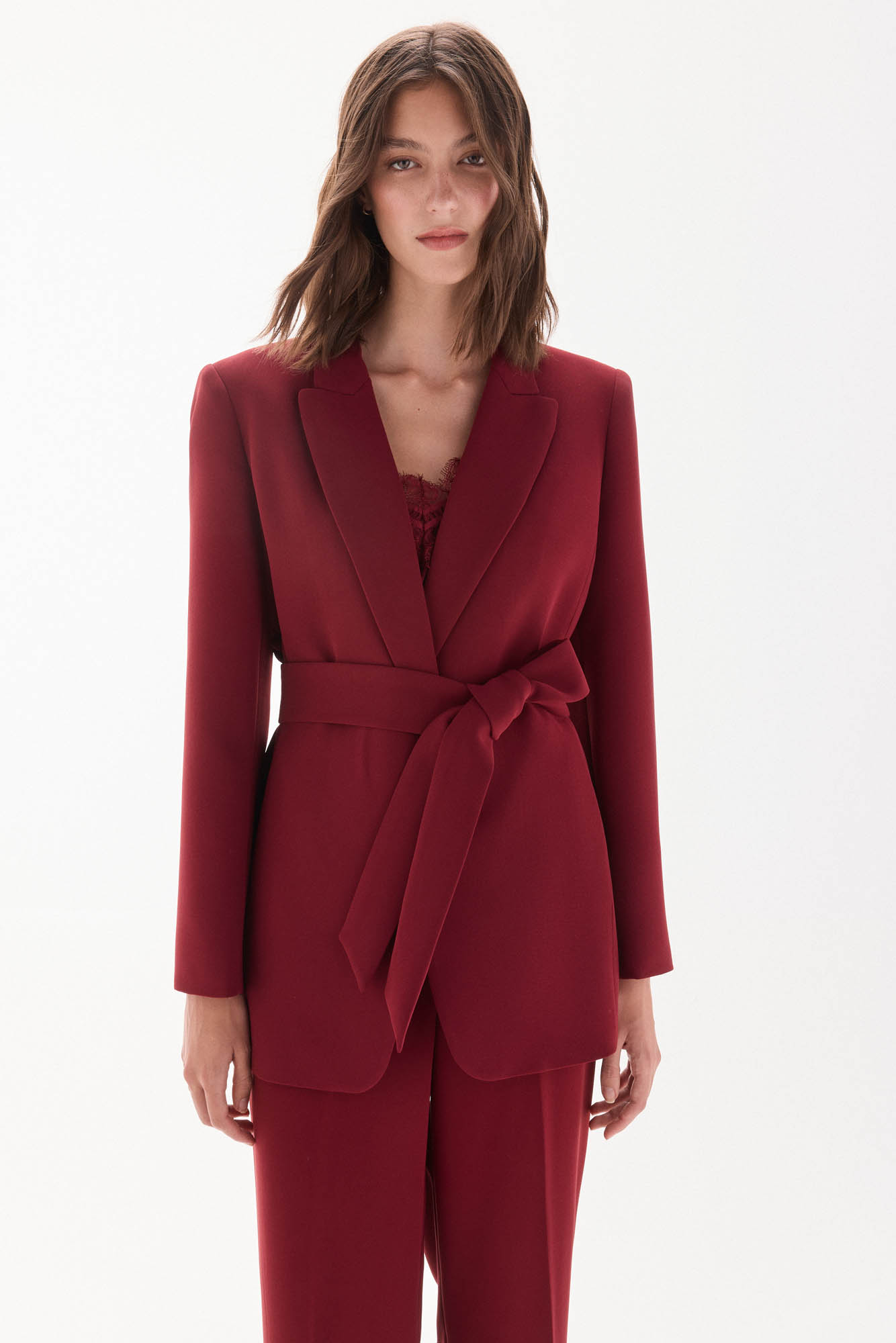 Blazer com cinto | Blazers de mulher | Pedro del Hierro